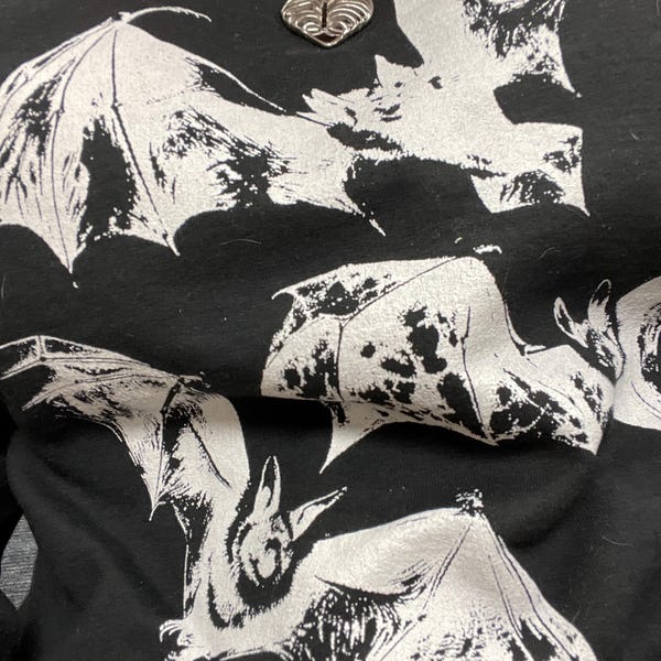 Three Bats Y2k Sweatshirt, Vintage 90s Style Bat Sweater, Retro Gothic ...