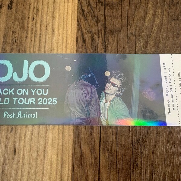 Djo Tour Custom Personalized Concert Ticket - Etsy