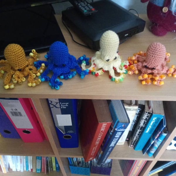 Beaded Fidget Octopus Crochet Pattern: Beginner Friendly, No Sew ...