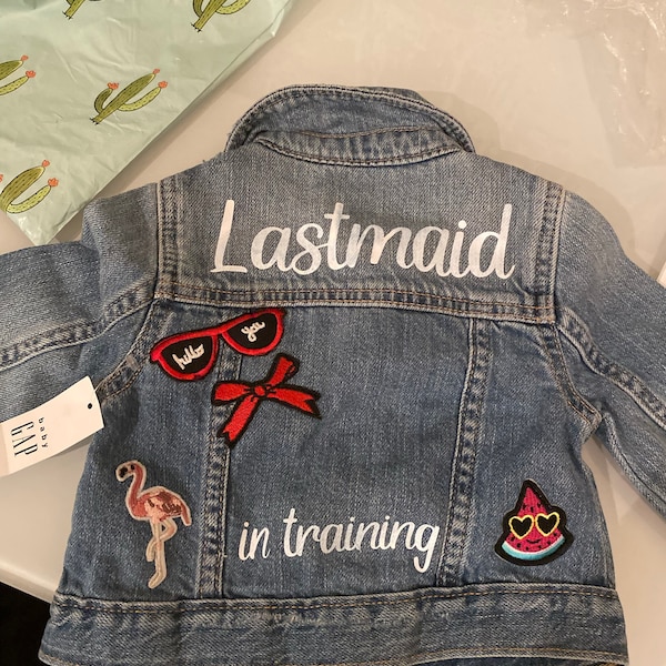Denim KIDS CUSTOM Jean Jackets Baby Toddler With Embroidered ...