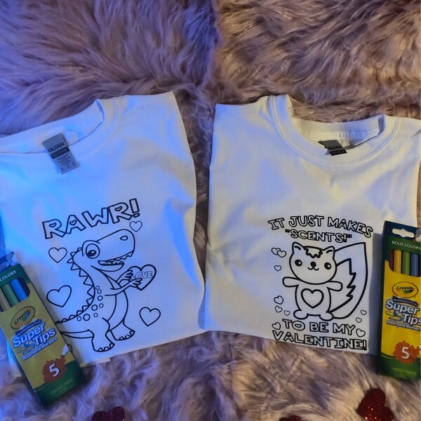 Happy Valentine's Day Coloring SVG Bundle, Coloring Page, Kawaii, Cut ...