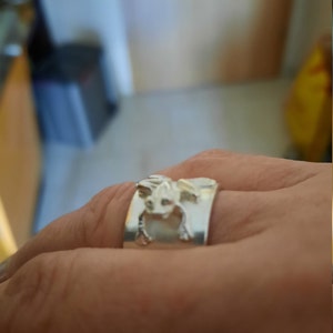 Traum Kronen Silberring mit eingefasster edler Perle von Frank Schwope ...