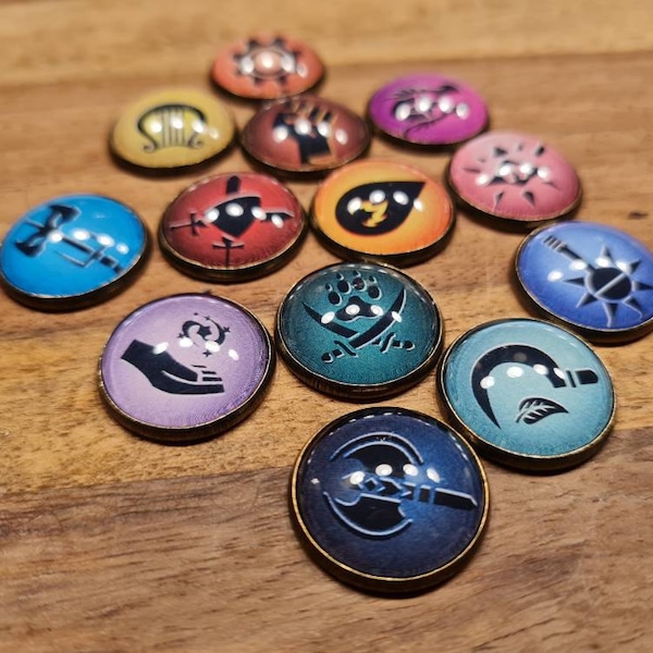 Dungeons and Dragons D&D 5E Compatible Premium Brass Backed Class ...