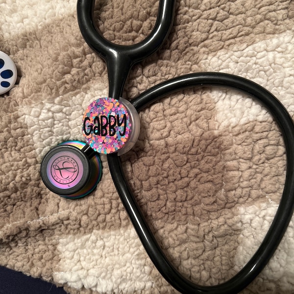 Round Stethoscope ID Tag - Etsy