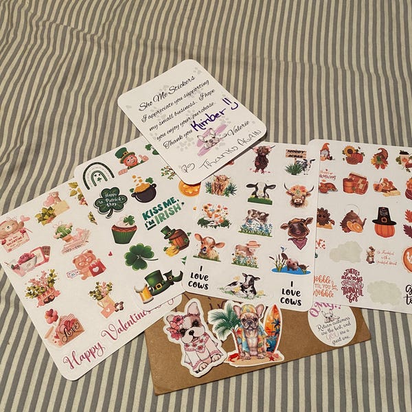 Bingo Stickers, Bingo, Journal and Planner Stickers, Gambling Stickers ...