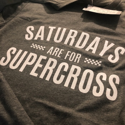 Saturdays Are for Supercross Shirt, Short Sleeve, V-neck Short Sleeve ...