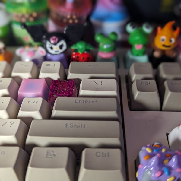 Cartoon Keycap | Kawaii | Mechanical Keyboard | 3D Keycaps | Flower ...