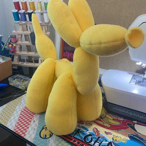 Balloon Dog Plush Sewing Pattern PDF and Instructions - Etsy