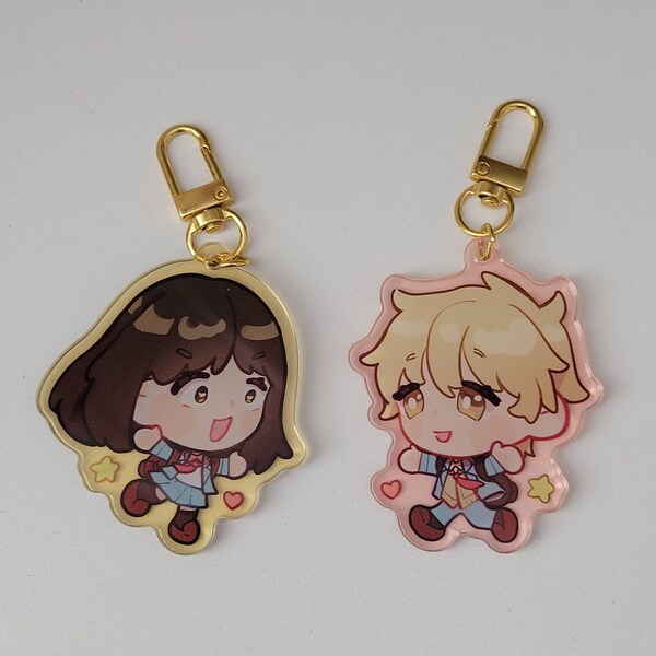 Handmade Nana Hachi Matching Magnet Heart Keychains last Restock - Etsy