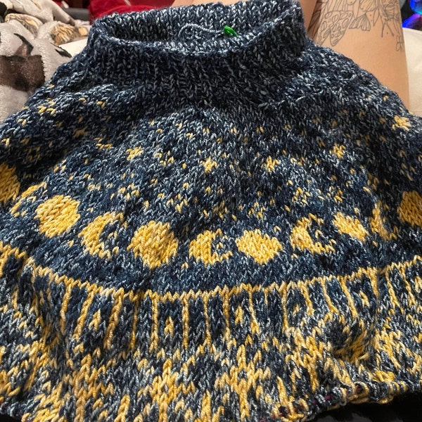 Astraeus- Sweater, Hat & Cowl -PDF- Digital Download -kids - Color Work ...