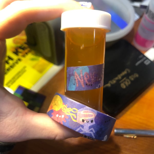 Microbes Washi Tape, Cute Washi Tape, Microbiology, Virologist Gift ...