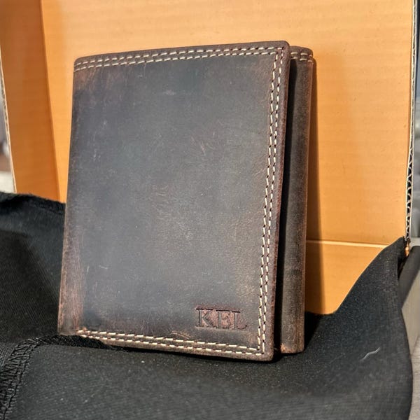 Personalized Slim Card Wallet, Monogram Initials Credit Card Holder ...