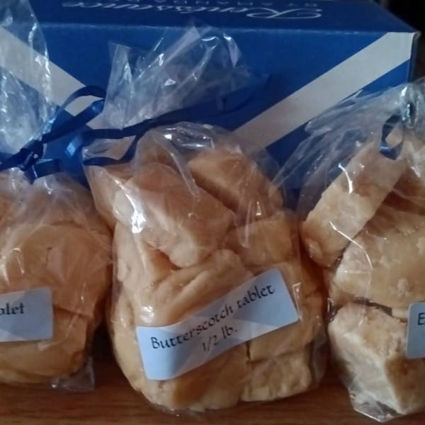 Butterscotch Scottish Tablet Candy - Flavored Authentic Scotland Family ...