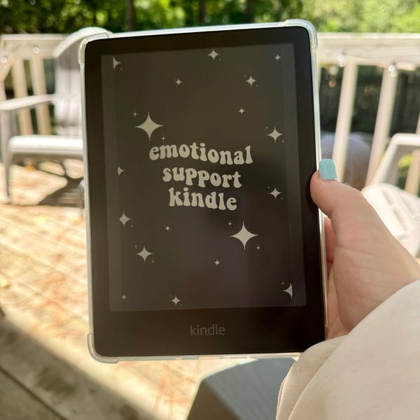 Kindle Lock Screen: Emotional Support Kindle With Stars, Kindle ...