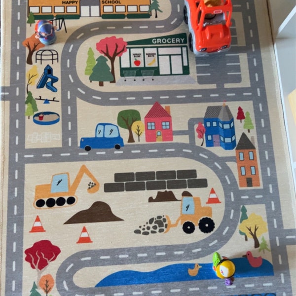 Round Paris Rug, Play Rug, Personalized Rug, French Rug, Classroom Rug ...