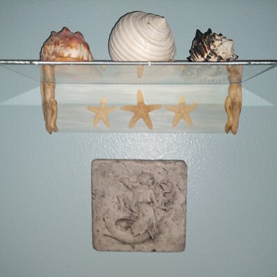 Concrete Mermaid Plaque Sea Decor Beach Decor Mermaid Statue Mermaid ...