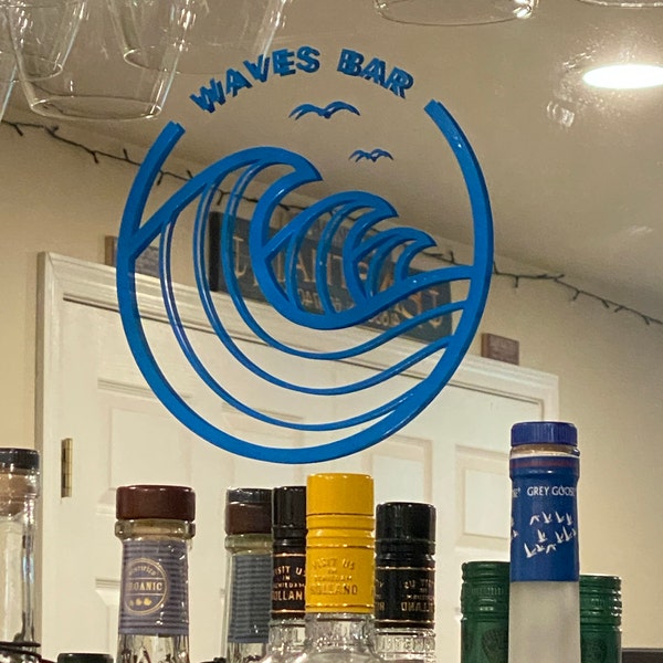 Custom City Ocean Wave Vinyl Decal - Aloha Wave Decal, Ocean Sticker ...