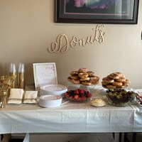 Donut Wall Sign for Wedding or Party Decor Dessert Table, Donut Sign ...