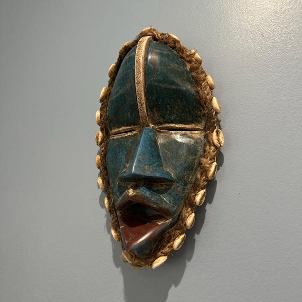 Hand Carved African Mask | Bwa Mossi Sun Art | Unique Wooden Wall Decor ...