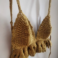 Crochet PATTERN Pinnate Ruffle Bralette Baecrochett Boho - Etsy UK