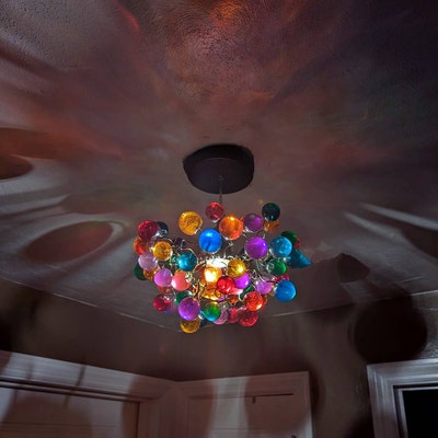 Bubbles Lighting, Ceiling Pendant Light With Multicolored Bubbles for ...