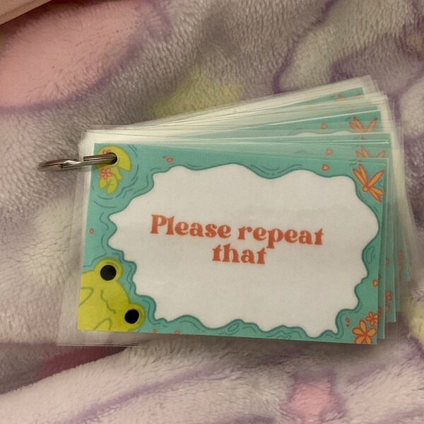 Frog-themed Autism Communication Card | Instant Download Digital PDF ...