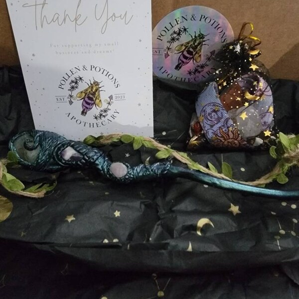 White Willow Detatchable Charm Wand, Rune Wand, Charm Wand, Pagan Wand ...