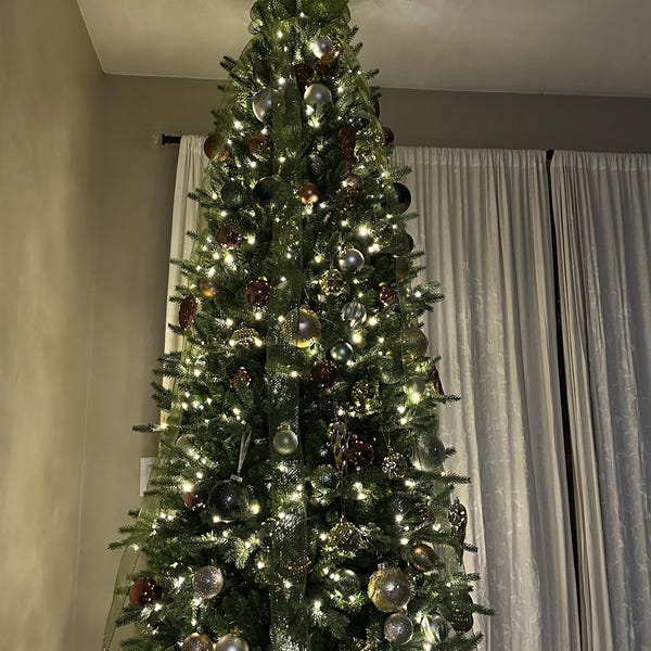 Tree Topper Bow, Large Bows, Peacock Color, Teal Purple Lime Bow - Etsy