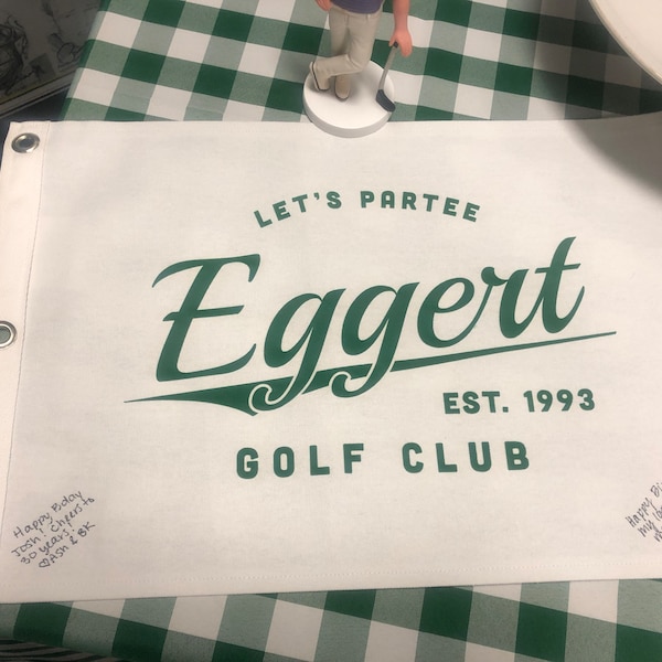Custom Indoor Golf Pin Flag - 12" X 18" - Etsy