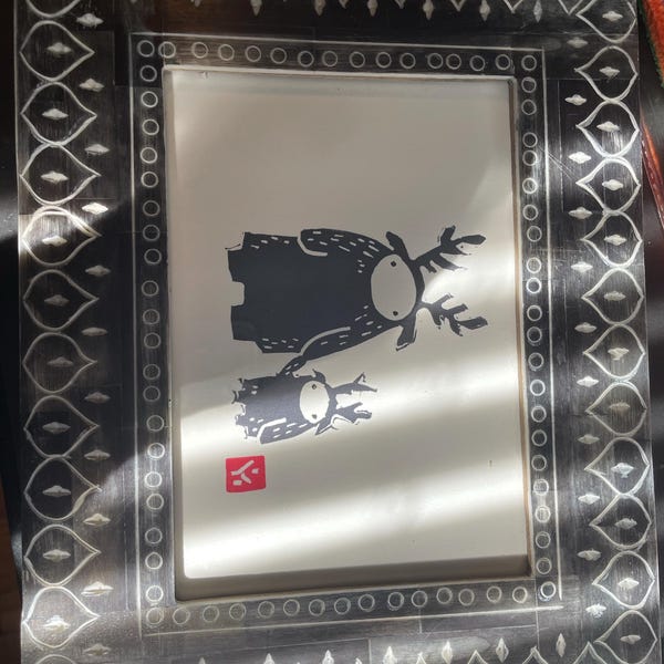 Raccoon Linocut-masked Bandit Print-kids Room Decor - Etsy