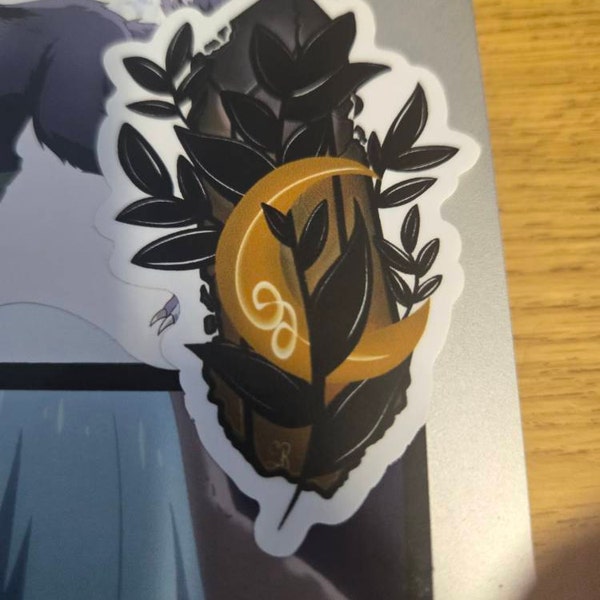 Purple Triple Moon Coffin 2.6x3-inch Matte Waterproof Sticker - Etsy