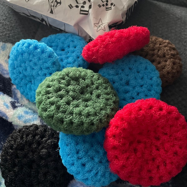 3-IN Handcrafted Scrubbie| Cleaning Sponge| Kitchen Essentials | Dish ...