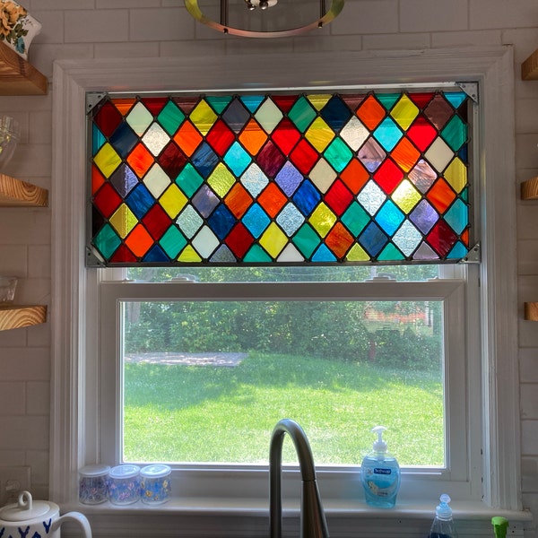 Custom Made Stained Glass Window Panel the Emerald City - Etsy