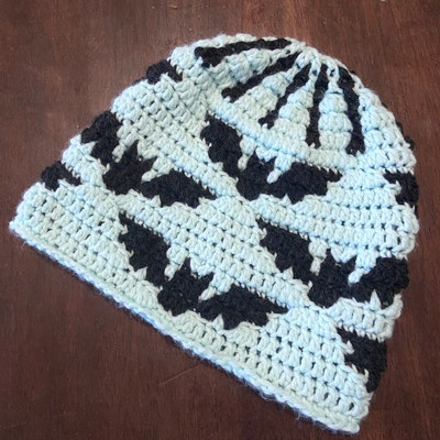 Batty Mosaic Crochet Pattern Bat Chart by Sixel Design - Etsy