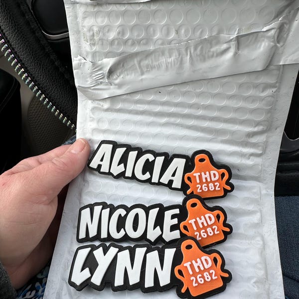 Custom Name Tags With Apron, 3D Printed Name Tag Employee Name Tag - Etsy