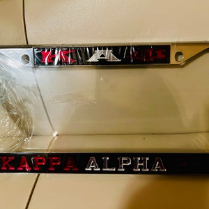 Delta Sigma Theta DST License Plate Red Background Mirror Letters ...