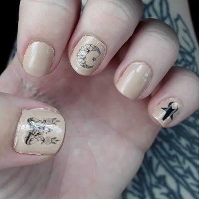 Occult Nail Decals / Symbols Nail Decal / Witch Nail Decal / Magic Nail ...