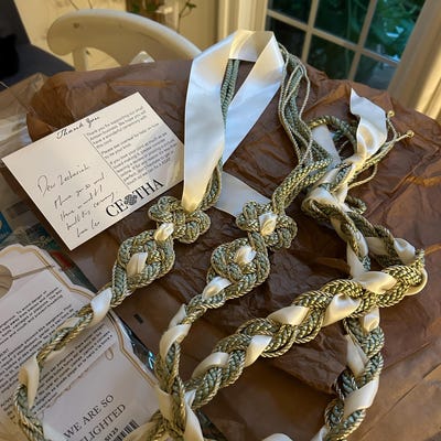 Handfasting Cord Green Bloom Bespoke Artisan Celtic Knot Wedding Rope ...