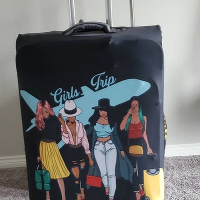 Personalized Girls Trip Luggage Cover-black - Etsy UK