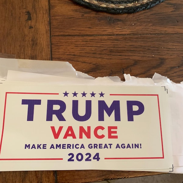FIGHT TRUMP VANCE 2024 Bumper Sticker | Vinyl Sticker | Decal - Etsy