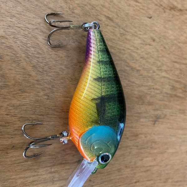 Custom Painted Wiggle Wart, Green Sunfish - Etsy
