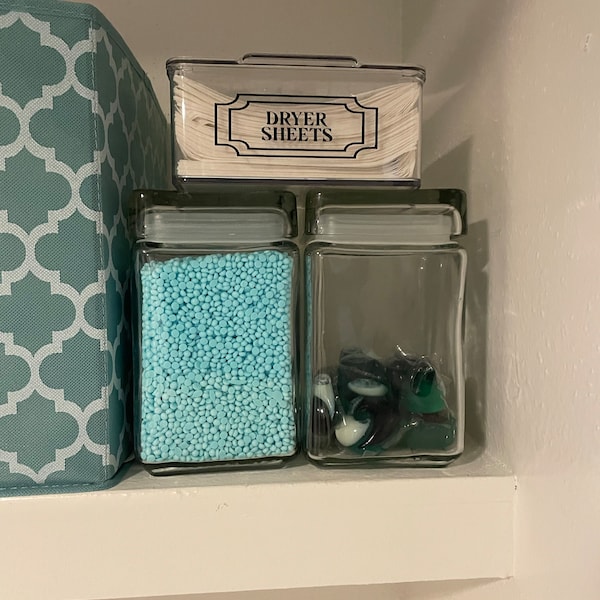 Dryer Sheets Box, Dryer Sheet Container, Dryer Sheet Organizer, Laundry ...