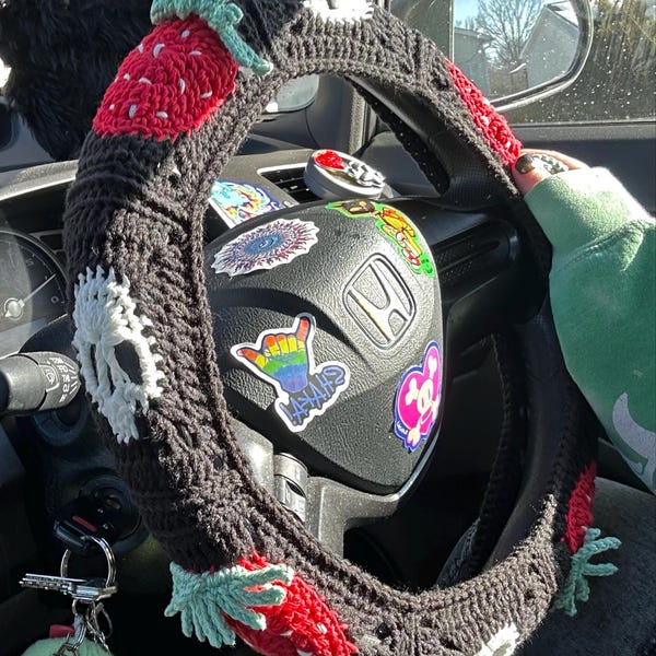 Big Twist Posh Steering Wheel Cover Beginner Crochet Pattern - Etsy