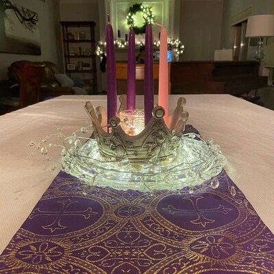 Home Altar Catholic Liturgical Runner Gold White Metallic Gold 2 Sizes ...