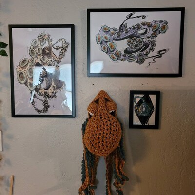 POSCA Anglerfish Print - Etsy