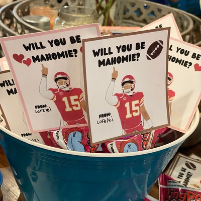 Patrick Mahomes Birthday Card Greeting Kansas City Chiefs Funny Cartoon ...