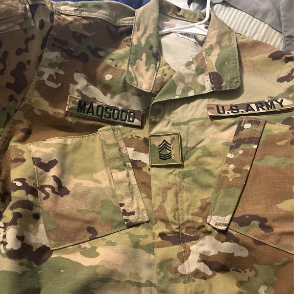 4 Pc OCP Name and Army Branch Tape With Hook Fastener Set - Etsy