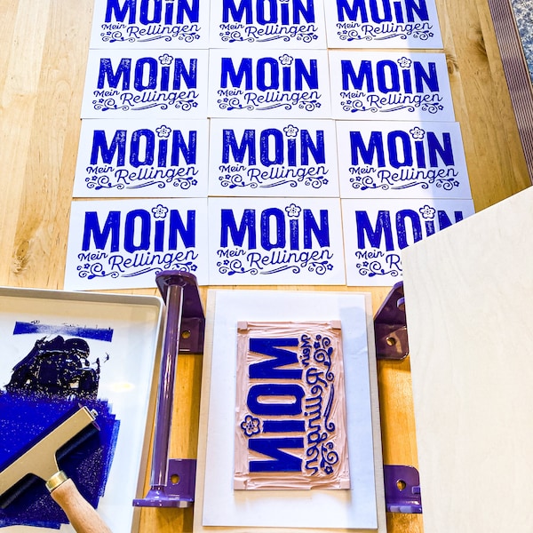 Wide Base, Hand Printing Press, Print Making, Relief Printing Press, A4 ...