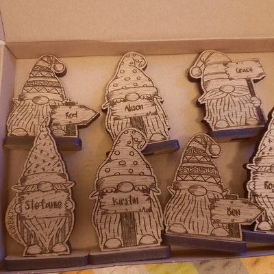 Christmas Personalised Gonk Decorations Place Names - Etsy UK
