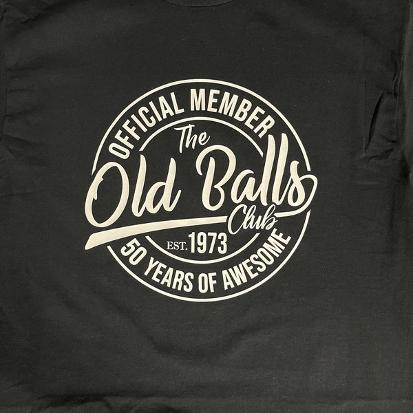 50th Birthday Svg, Official Member the Old Balls Club Est 1975, 50th ...